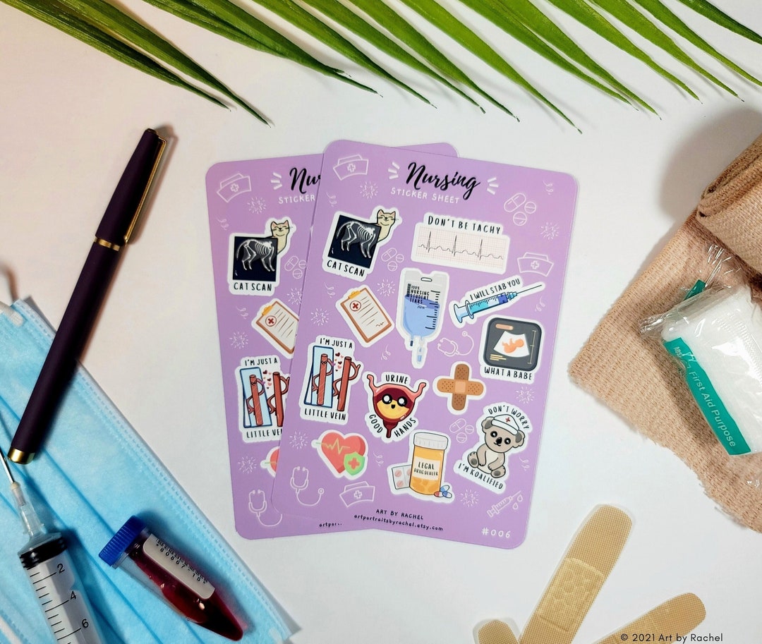 Nursing Sticker Sheet | Medicine, Pre-med, Anatomy | Bullet Journal ...