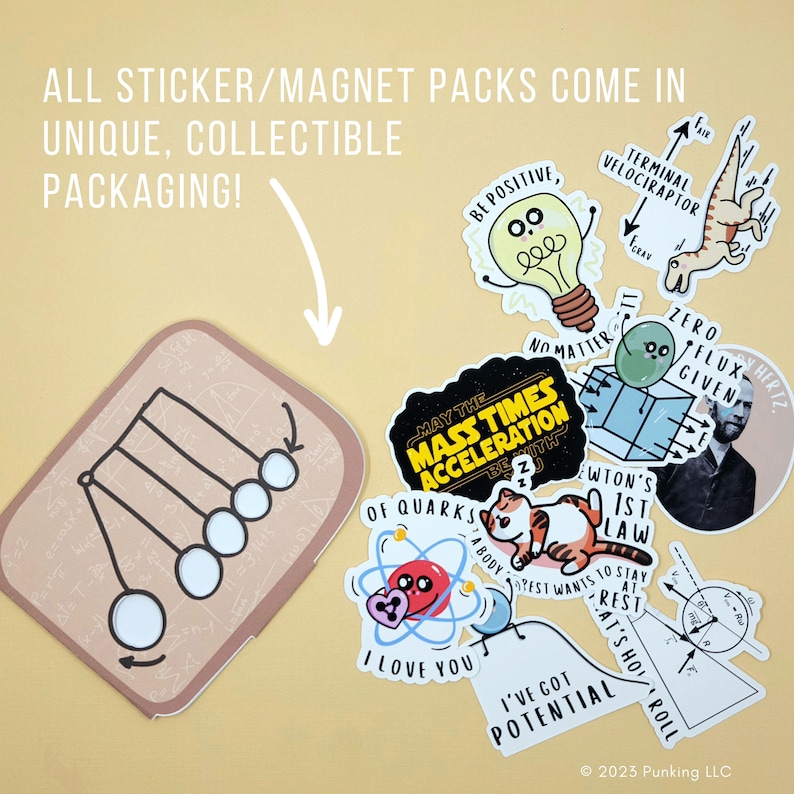Physics Pun Stickers Science Physics Math Chemistry - Etsy