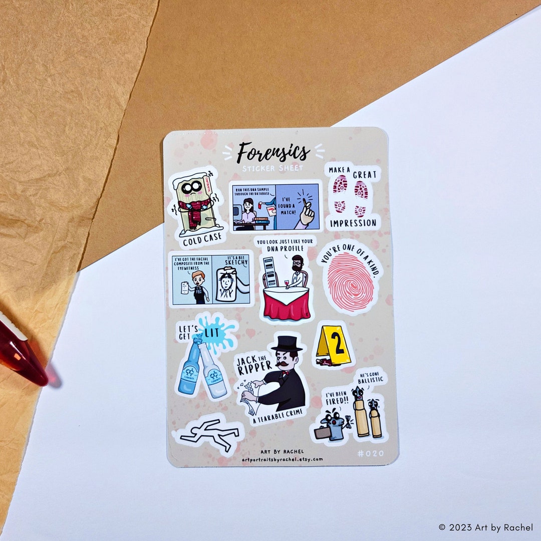 Forensics Sticker Sheet | Science, Biology, Pre-med | Bullet Journal ...