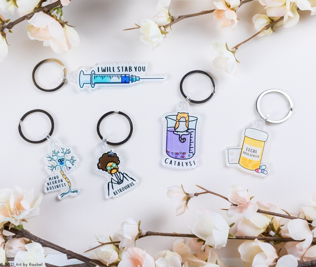 STEM Mini Keychains | Science, Chemistry, Nursing, Medicine | Acrylic ...