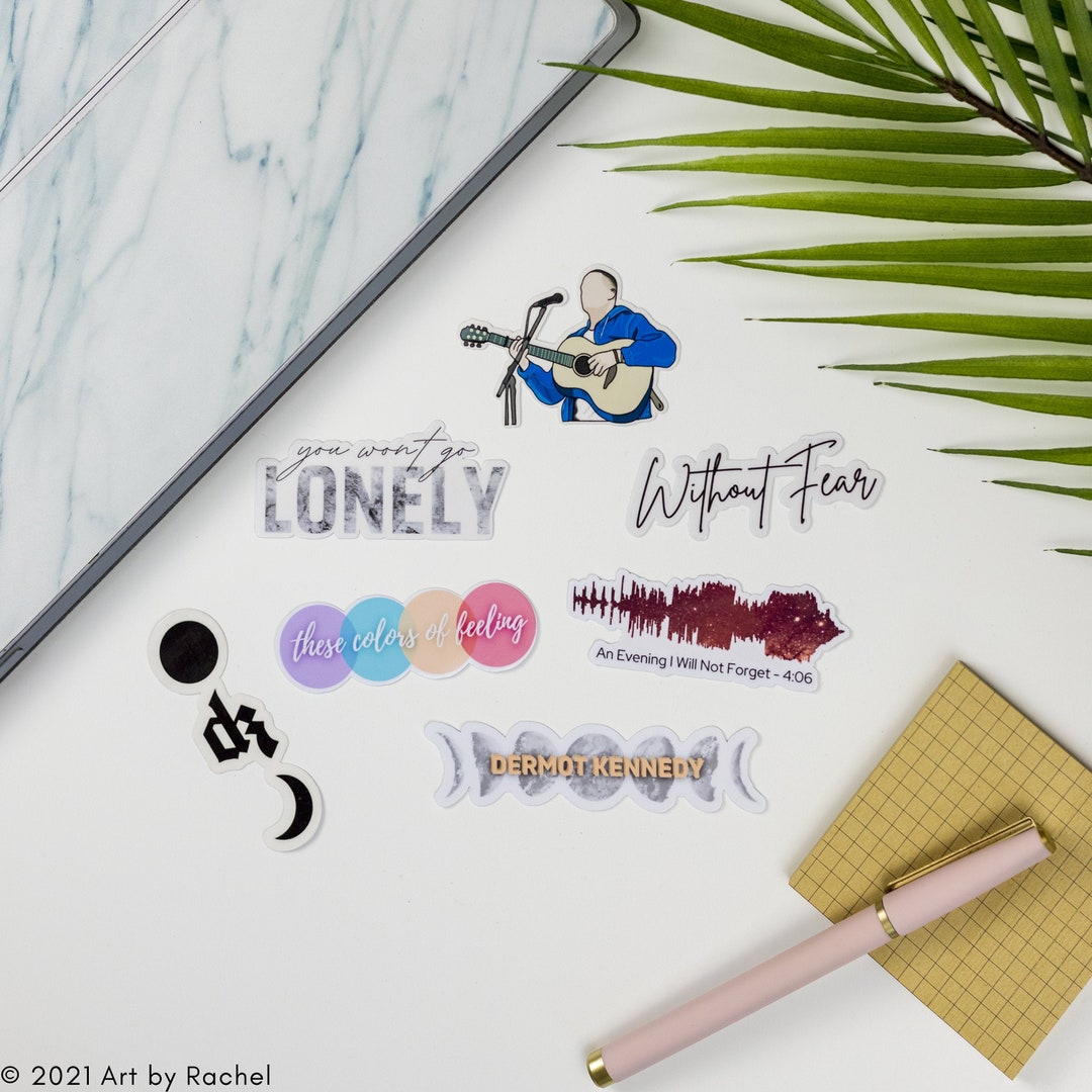 Dermot Kennedy Stickers | 7 Stickers | Bullet Journals, Crafts, Water ...
