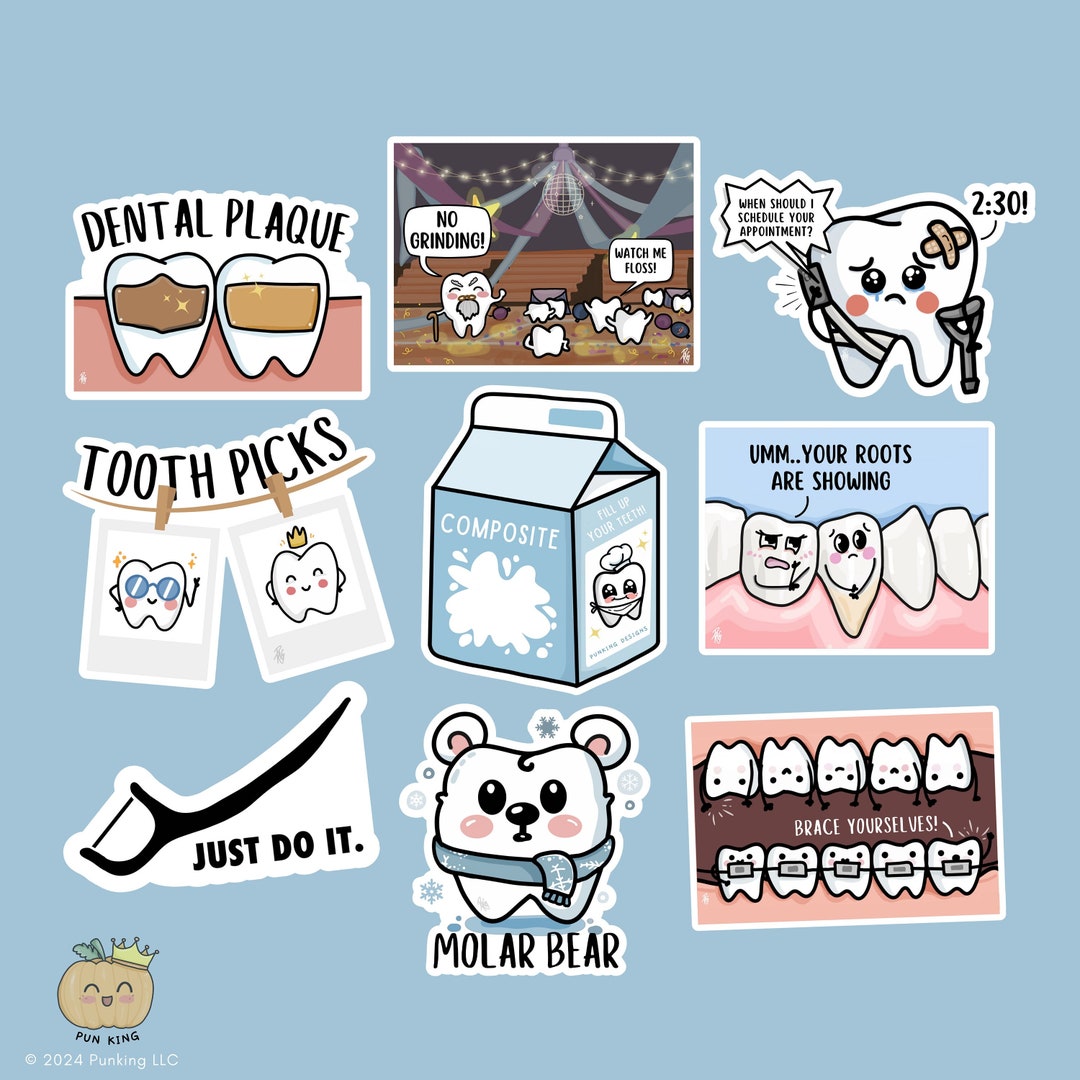 Dentist Pun Designs | Stickers | Dental, Dentistry, Orthodontist ...