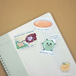 Immunology Pun Stickers | Science, Immunology, Microbiology, Viruses ...