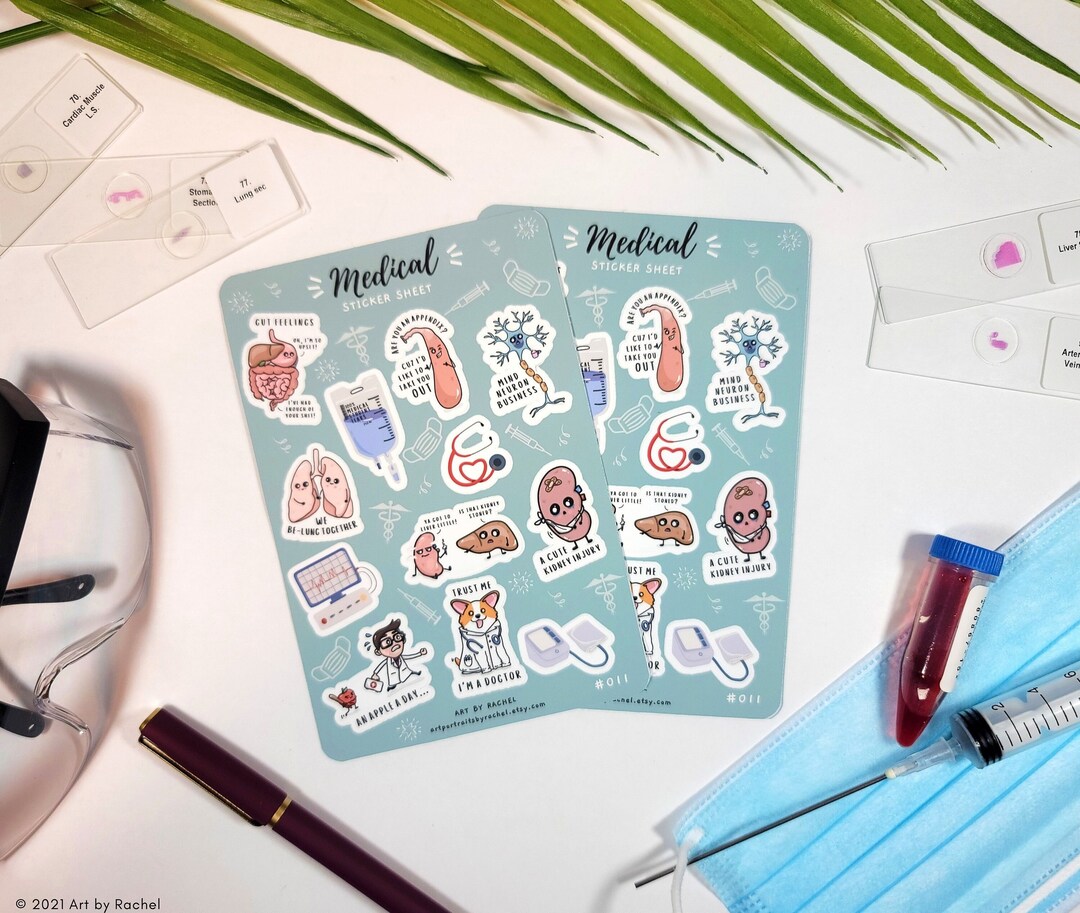 Medical Sticker Sheet | Medicine, Pre-med, Anatomy | Bullet Journal ...