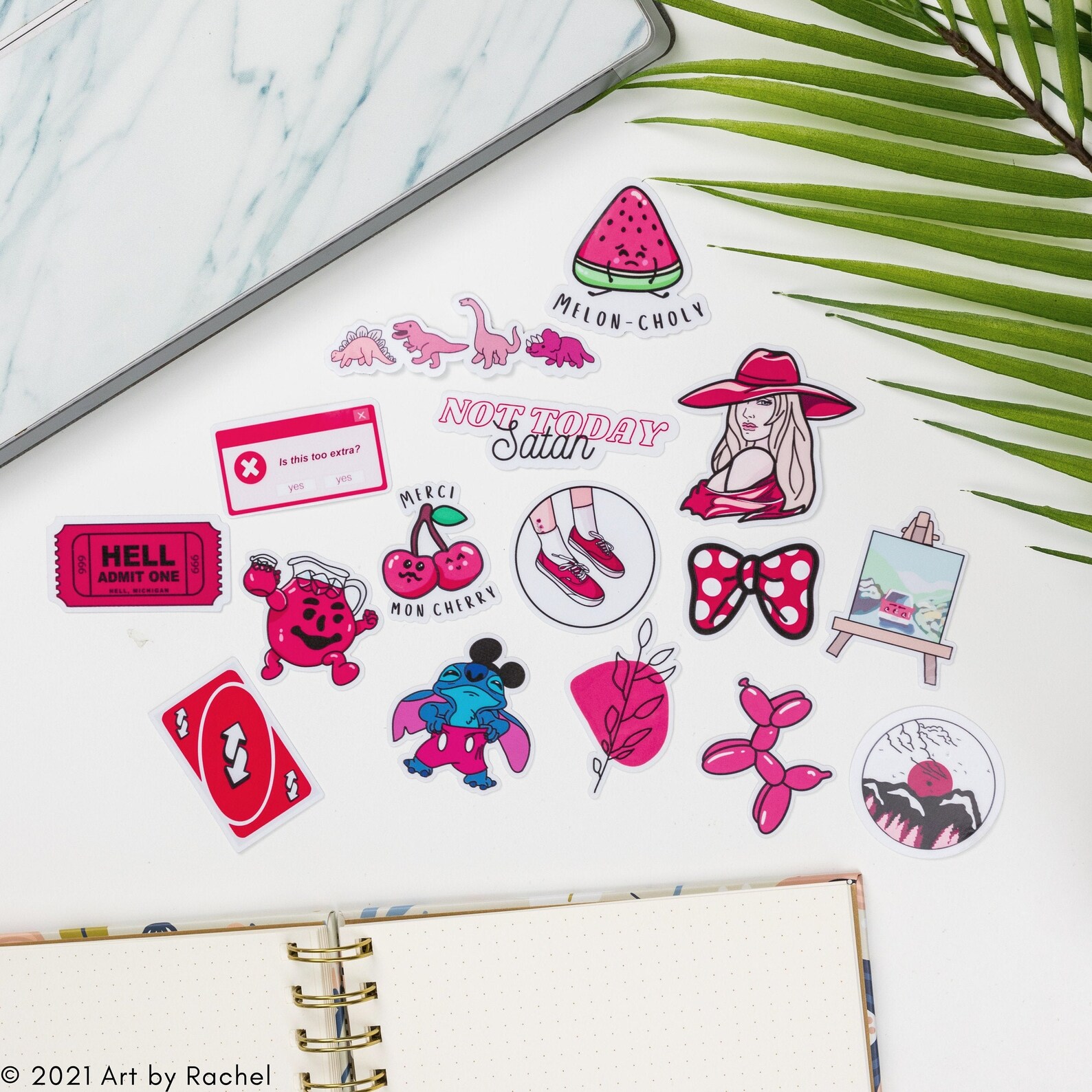 Red Sticker Pack 16 Stickers Bullet Journal Crafts - Etsy