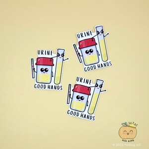 Urine Good Hands | Sticker or Magnet | Urology, Urine Assay, Urologist ...