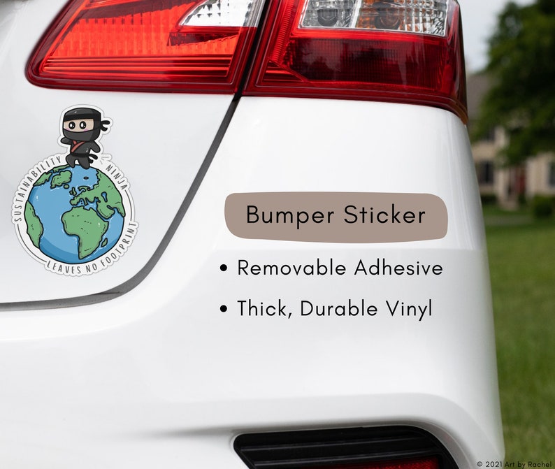 Sustainability Ninja Bumper Sticker | STEM, Science, Environmental ...
