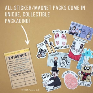 Forensics Pun Stickers | Criminology, Crime Scene Investigator | Water ...