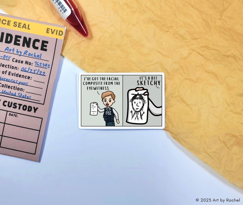 Forensics Pun Stickers Criminology Crime Scene Investigator - Etsy