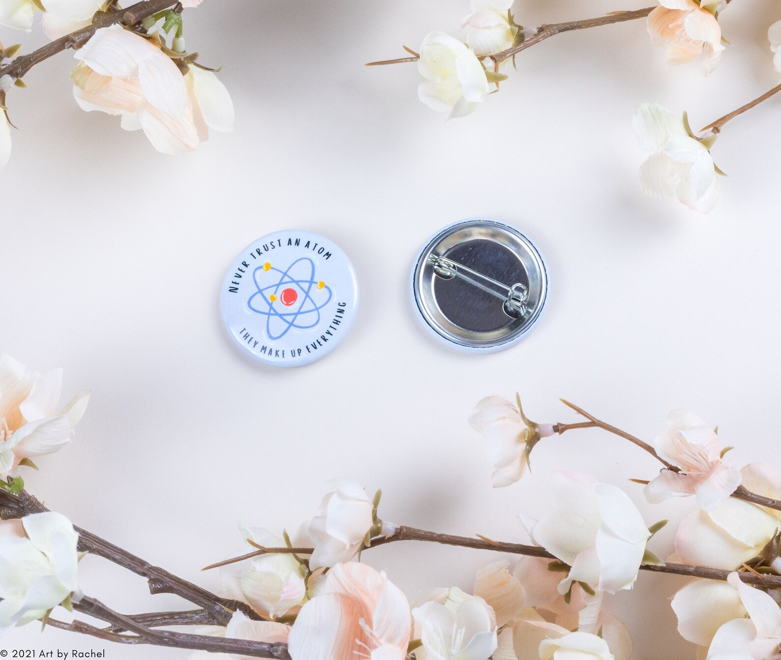 STEM Buttons Pins Science Chemistry Medicine | Etsy