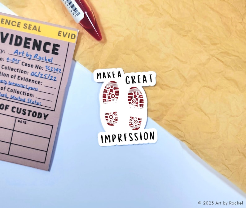 Forensics Pun Stickers Criminology Crime Scene Investigator - Etsy