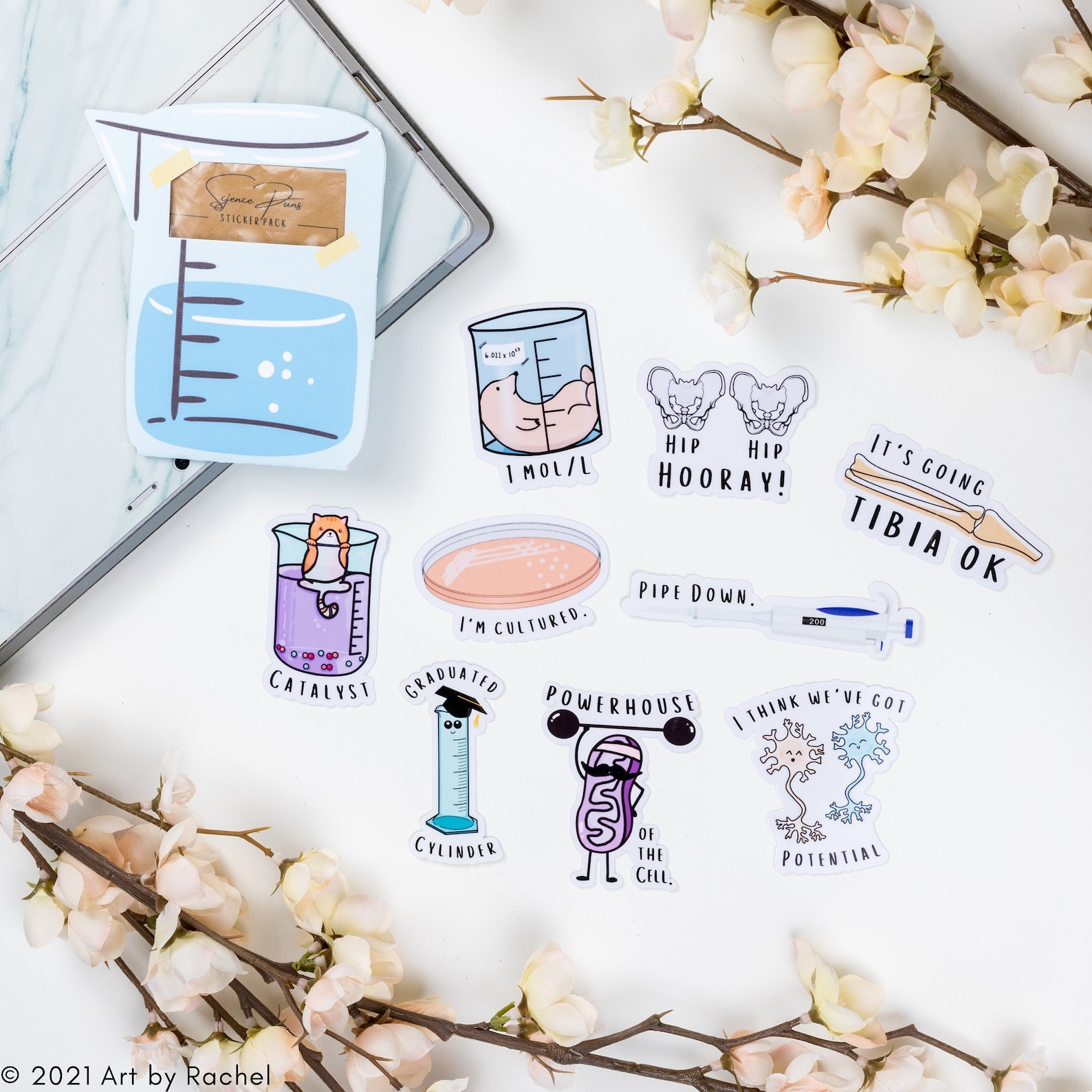 Science Pun Stickers Science Biology Chemistry Pre-med - Etsy