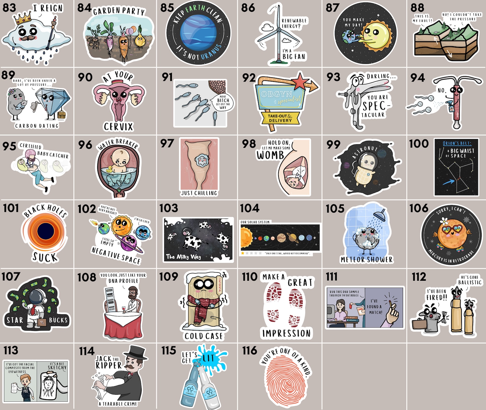 Make Your Own: STEM Sticker Pack Science Medical - Etsy