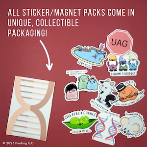 Genetics Pun Stickers | Science, Biology, Genetics, Pre-med | Water ...