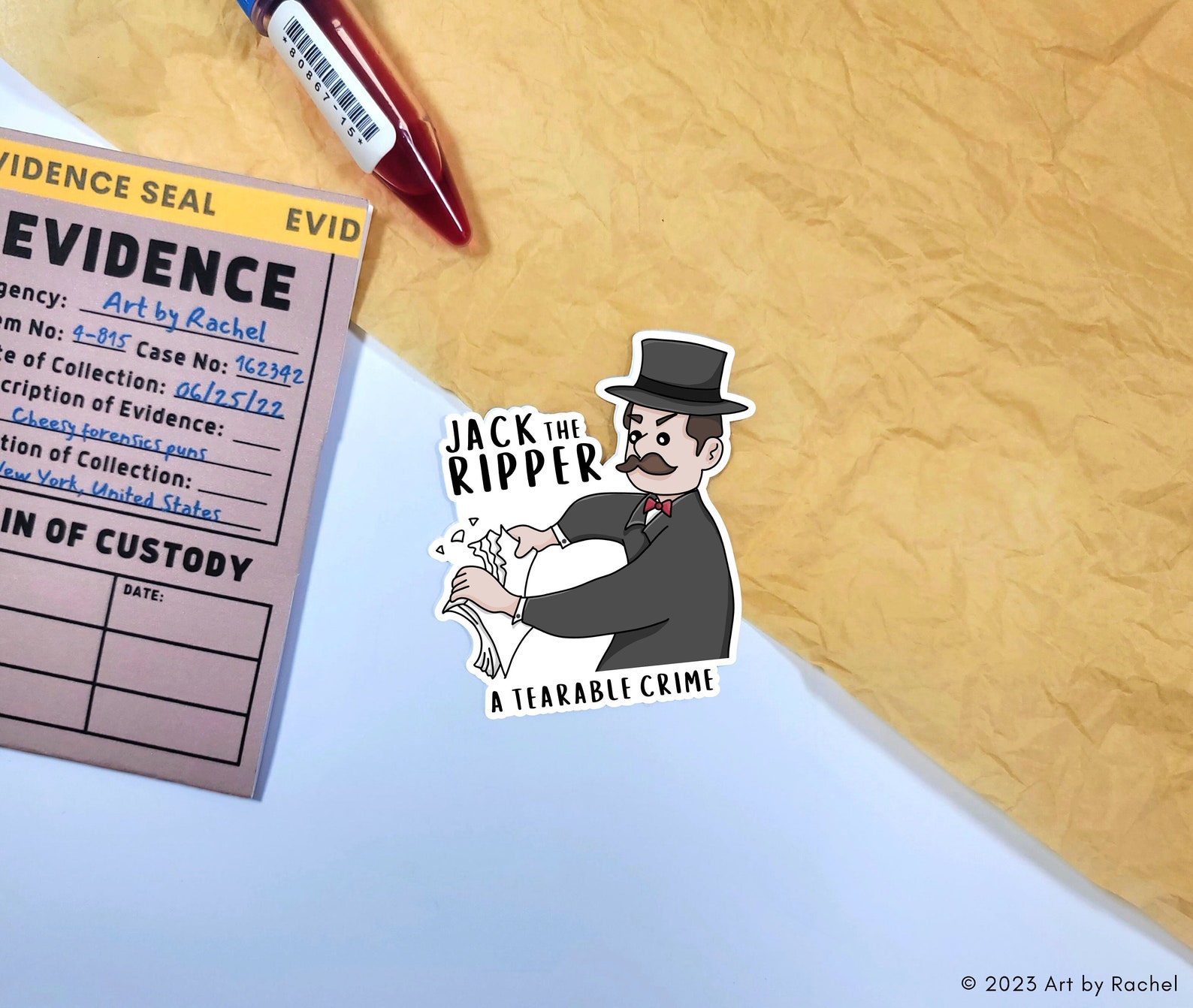 Forensics Pun Stickers Criminology Crime Scene Investigator - Etsy