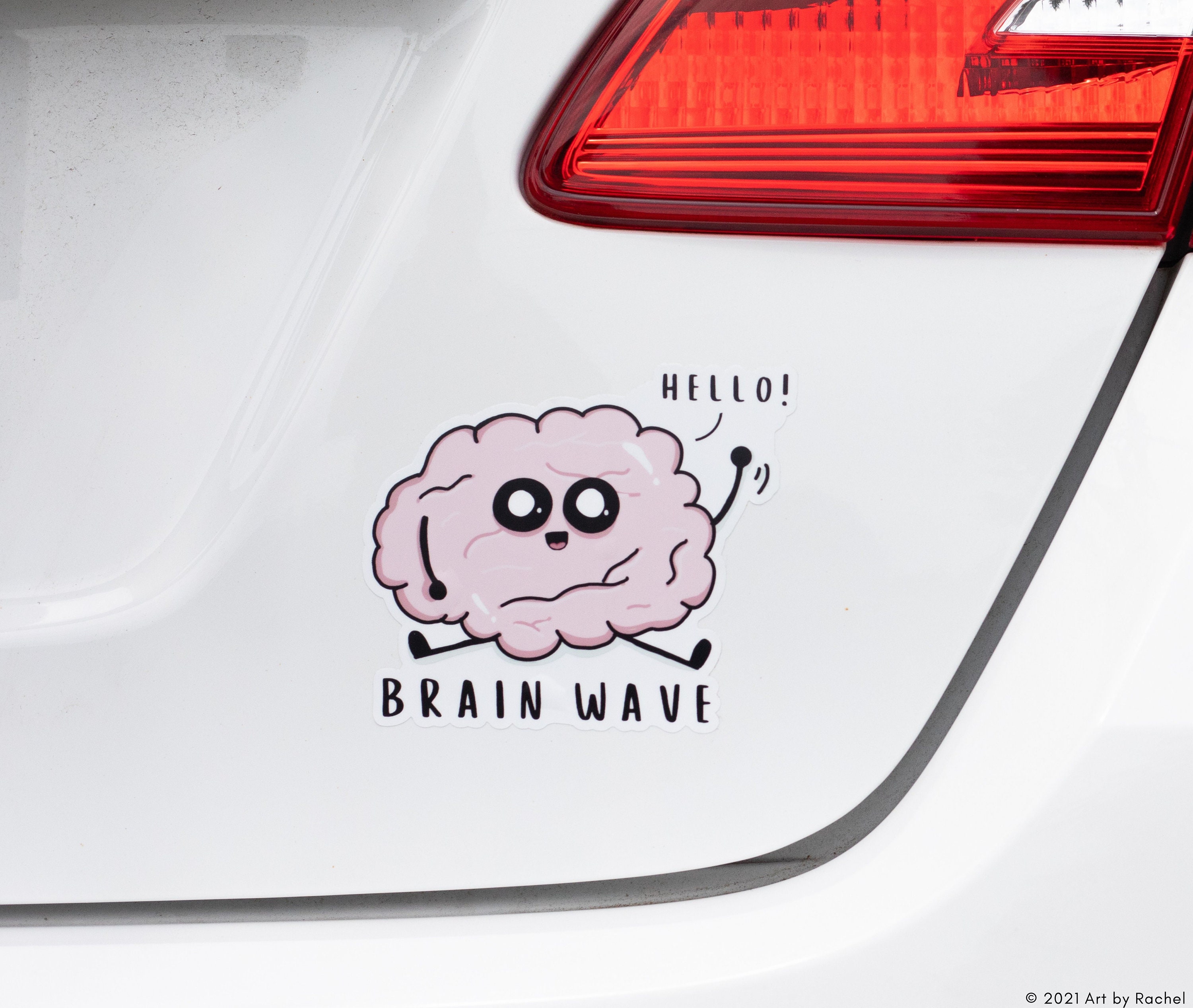 Brain Wave Bumper Sticker STEM Wissenschaft | Etsy