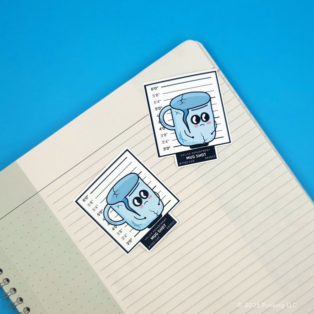 Mug Shot | Sticker or Magnet | Criminology, Forensics | Laptops, Water ...