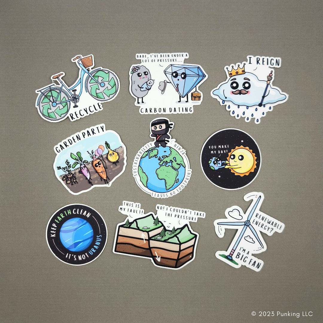 Environmental Science Pun Stickers | Science, Ecology, Geology, Biology ...