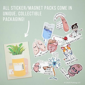 Medical Pun Stickers | Science, Medicine, Pre-med, Anatomy | Water ...