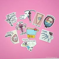 Strawberry Fruit Uterus, Feminist Sticker, Strawberry Sticker, Yoni ...