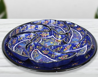 8x Ceramic Tray Bowls Set for Breakfast Dinnerware Handmade - Etsy