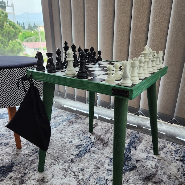Chess Table Furniture - Etsy
