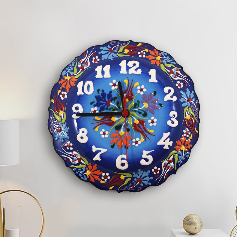 Ceramic Wall Clock 12 - Etsy