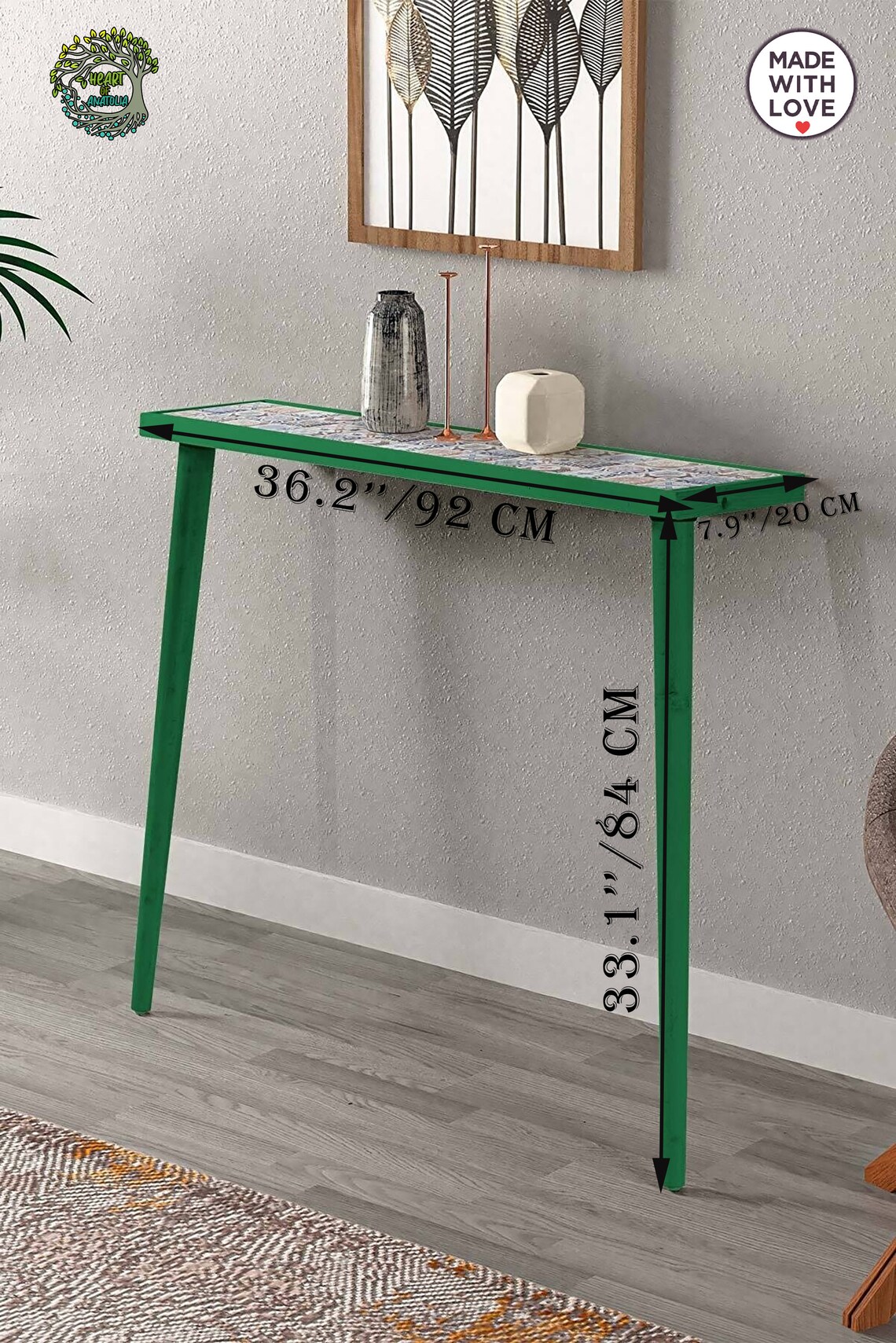 Side Table Unique Sideboard Entryway End Coffee Table - Etsy