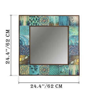 Boho Mirror | Wall Decor Mirror Art | Full Lenght Boho Mosaic Large ...