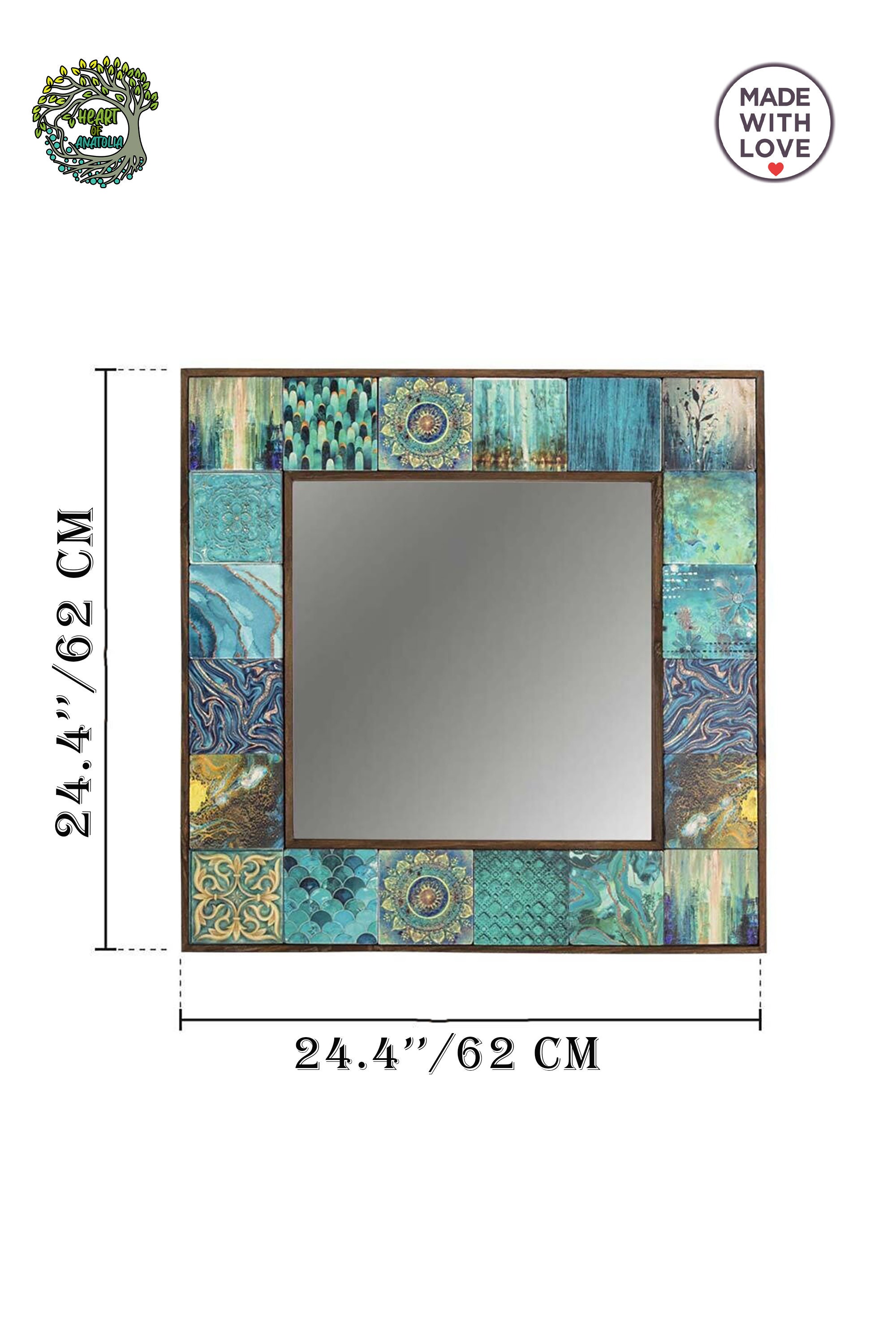 Boho Mirror Wall Decor Mirror Art Full Lenght Boho Mosaic - Etsy