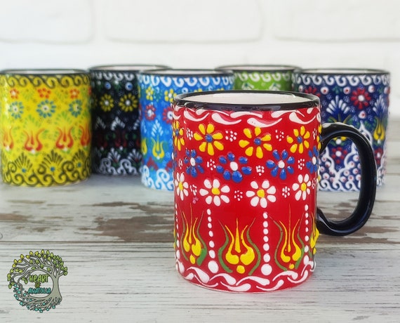 Turkish Ceramic Coffee Mug Handmade Espresso Mug Turkish - Etsy
