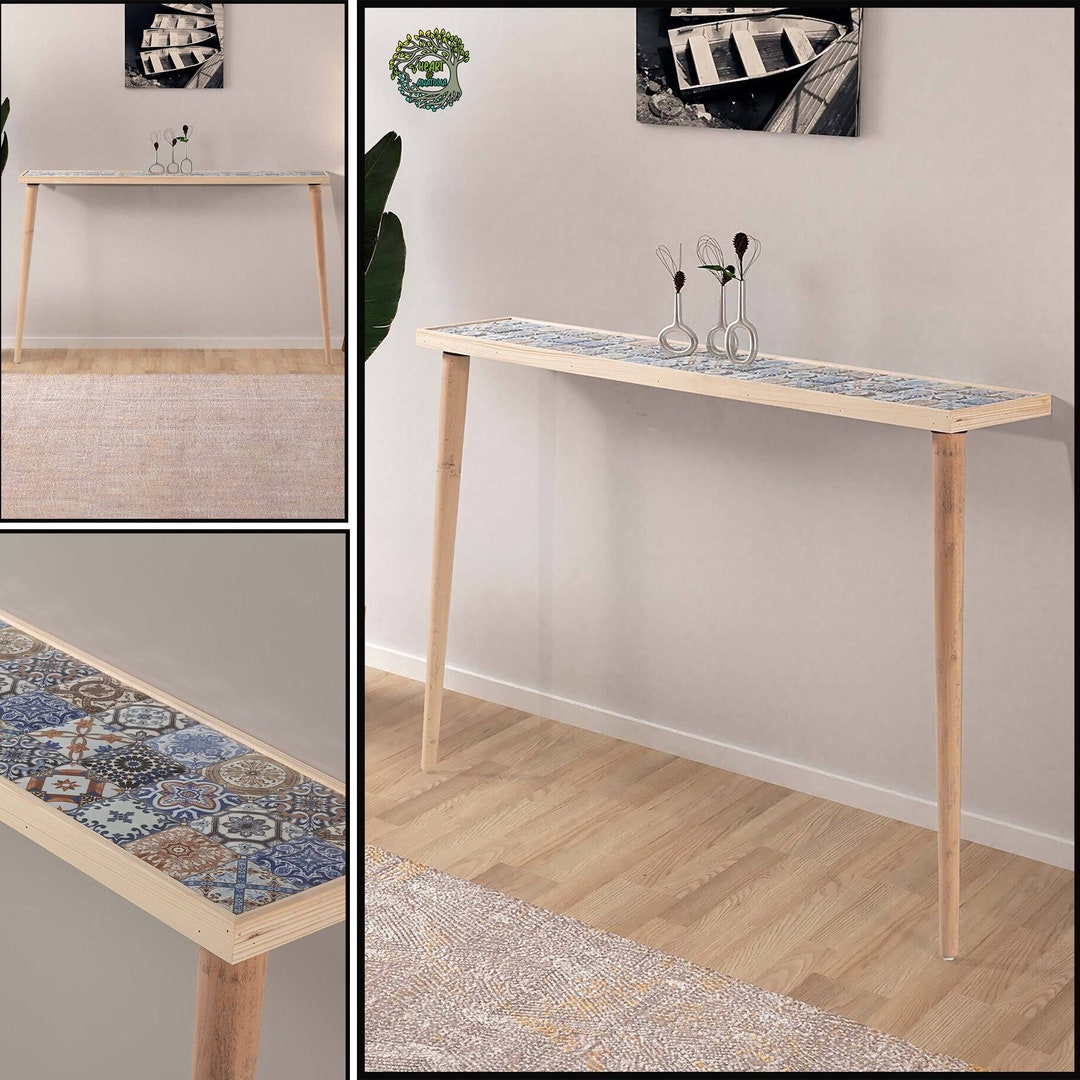 Side Table | Unique Sideboard Entryway End Coffee Table | Handmade Wood ...