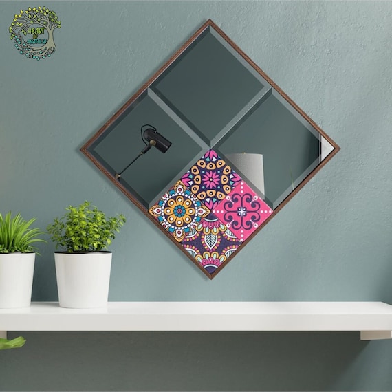 Boho Mirror Wall Decor Mirror Art Full Lenght Boho Mosaic - Etsy