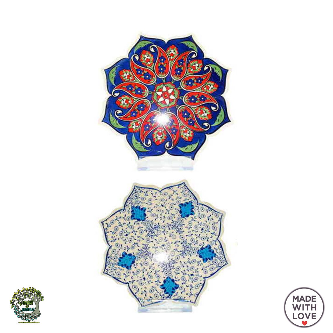 Hand Painted Ceramic Tile Trivet 7 for Hot Dishes Pot | Etsy