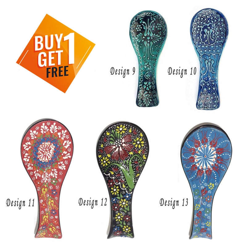 Spoon Rests for Kitchen Handmade Turkish Ceramic Pottery - Etsy