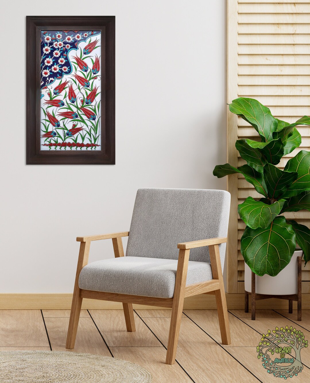 Decorative Ceramic Tile Frame Wall Decor | Kitchen Tile Wall Art Living ...