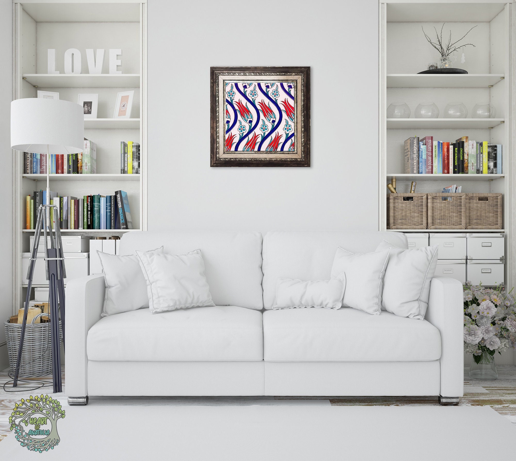 Decorative Ceramic Tile Frame Wall Decor Kitchen Tile Wall - Etsy