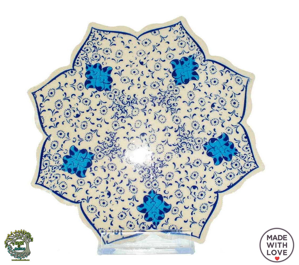 Hand Painted Ceramic Tile Trivet 7 for Hot Dishes Pot | Etsy