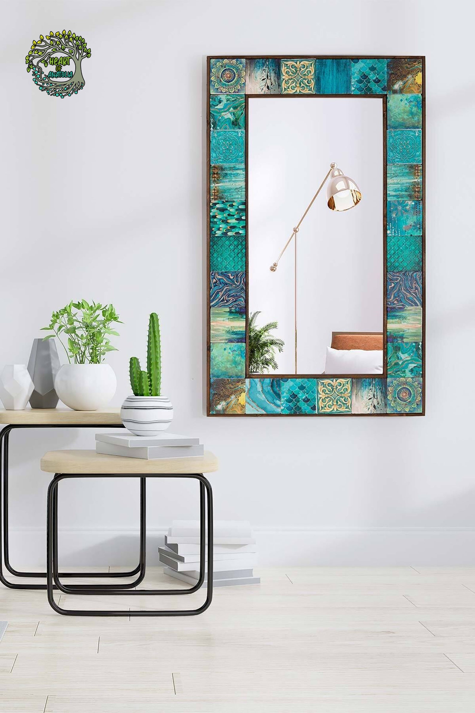 Boho Mirror Wall Decor Mirror Art Full Lenght Boho Mosaic - Etsy