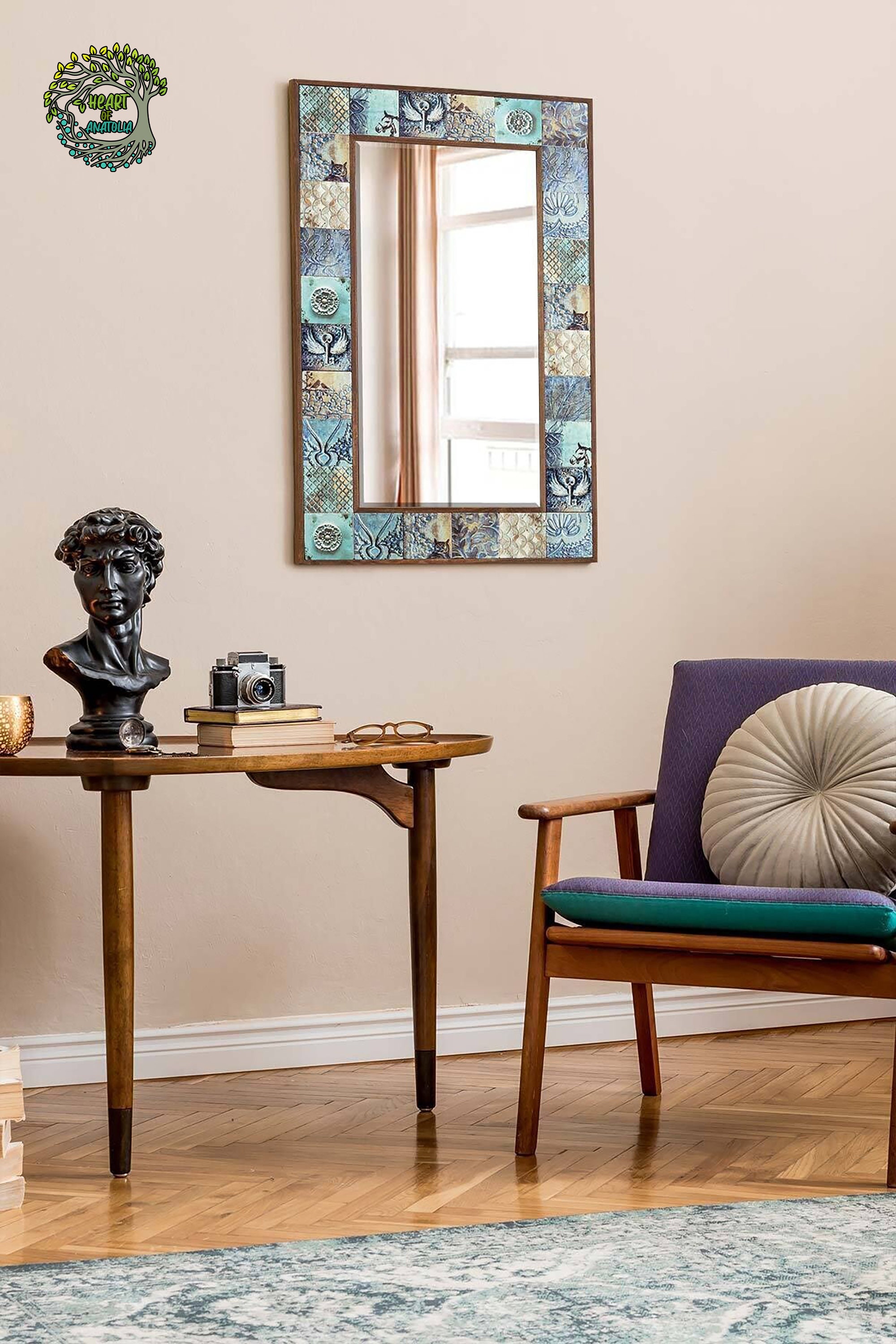 Boho Mirror Wall Decor Mirror Art Full Lenght Boho Mosaic - Etsy