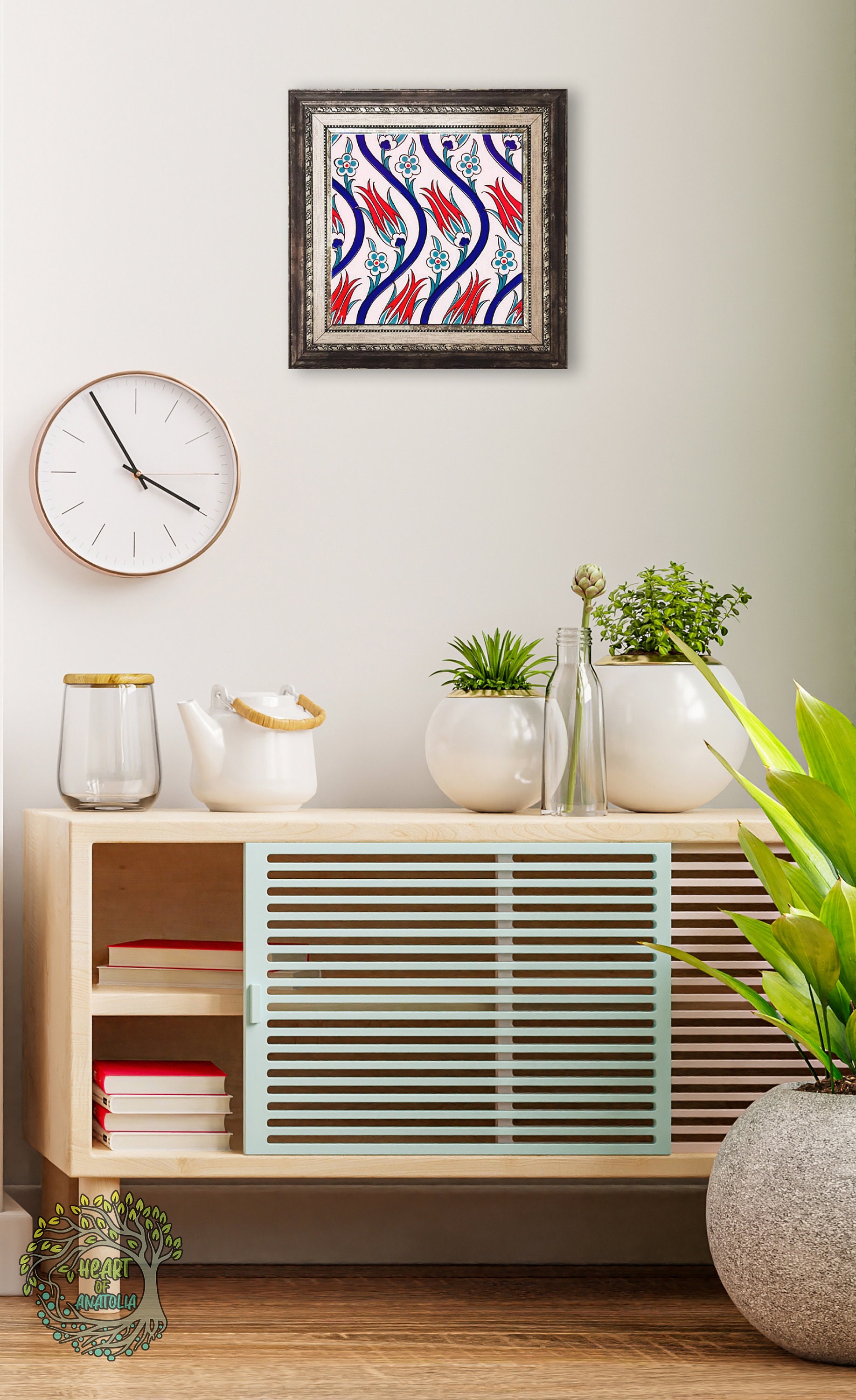 Decorative Ceramic Tile Frame Wall Decor Kitchen Tile Wall - Etsy