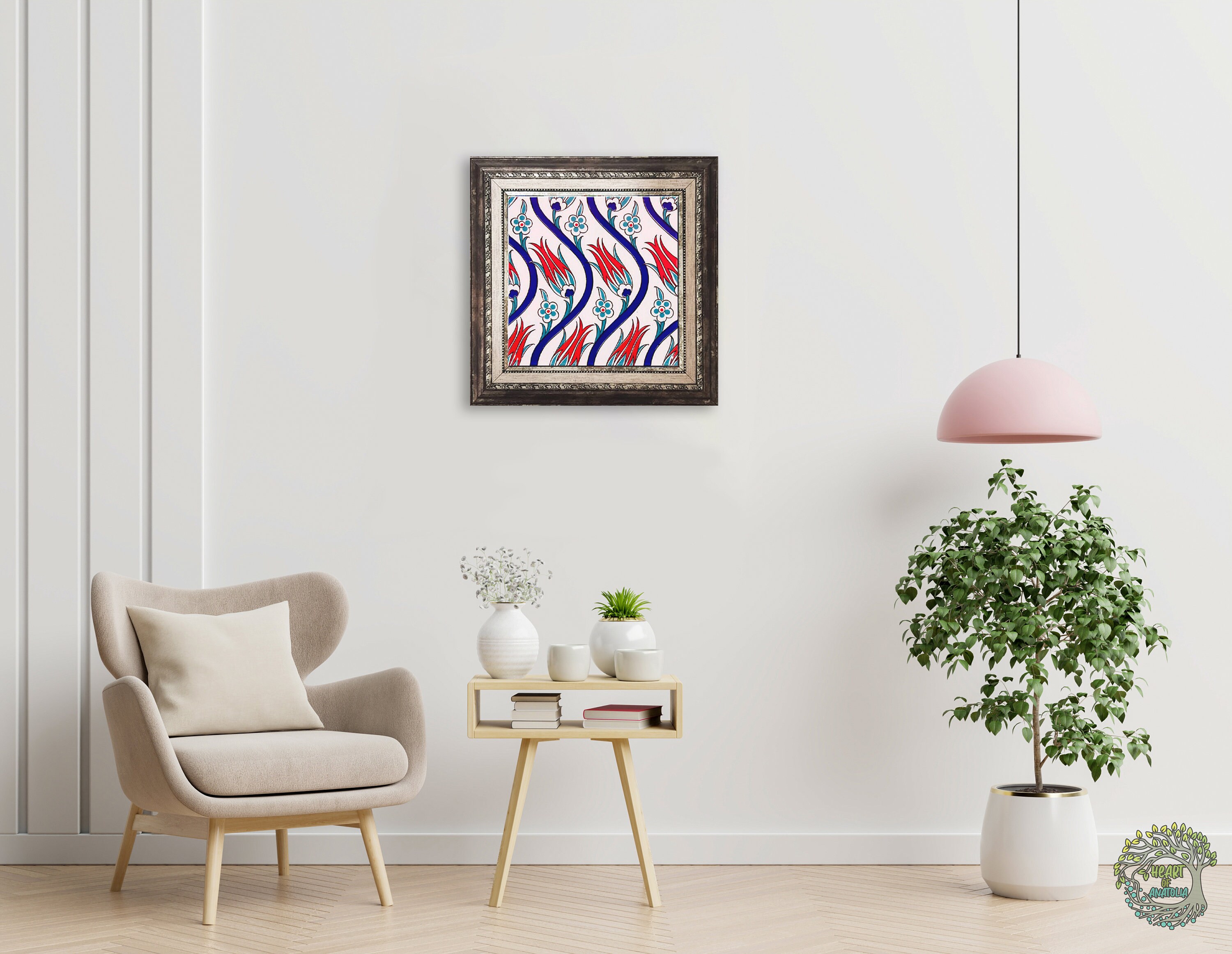 Decorative Ceramic Tile Frame Wall Decor Kitchen Tile Wall - Etsy