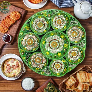 Unique Ceramic Tray Bowls Set 9 Pieces Prep Soy Sauce Tapas Dinnerware ...