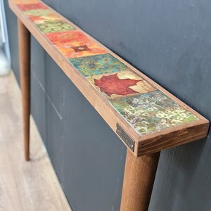 Console Table | Handmade Wood & Stone Unique Side Table | Unique ...