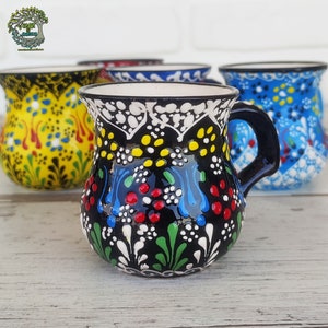 Ceramic Coffee Mug | Handmade Large Pottery Mug | Turkish Coffee Tea ...