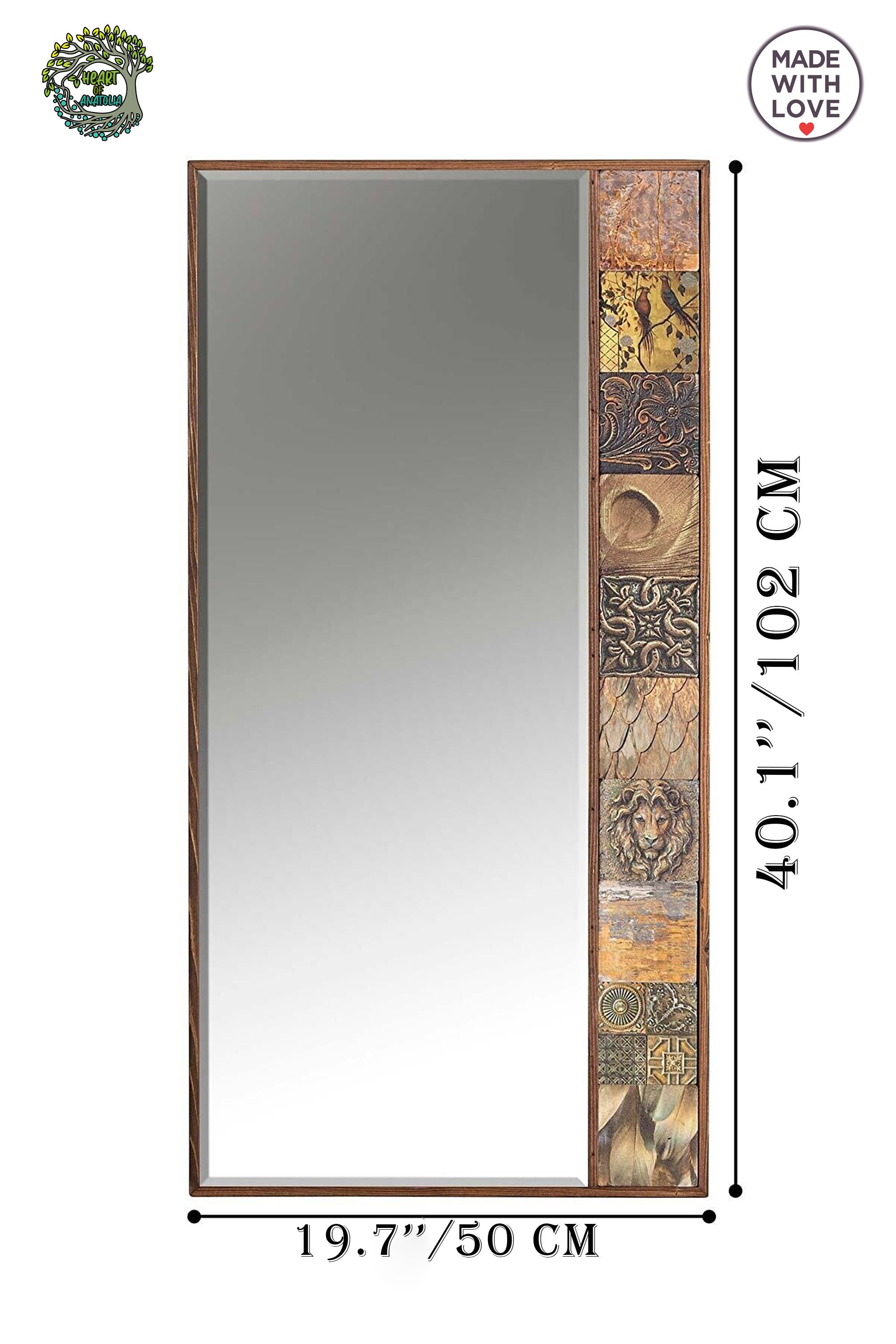 Boho Mirror Wall Decor Mirror Art Full Lenght Boho Mosaic - Etsy