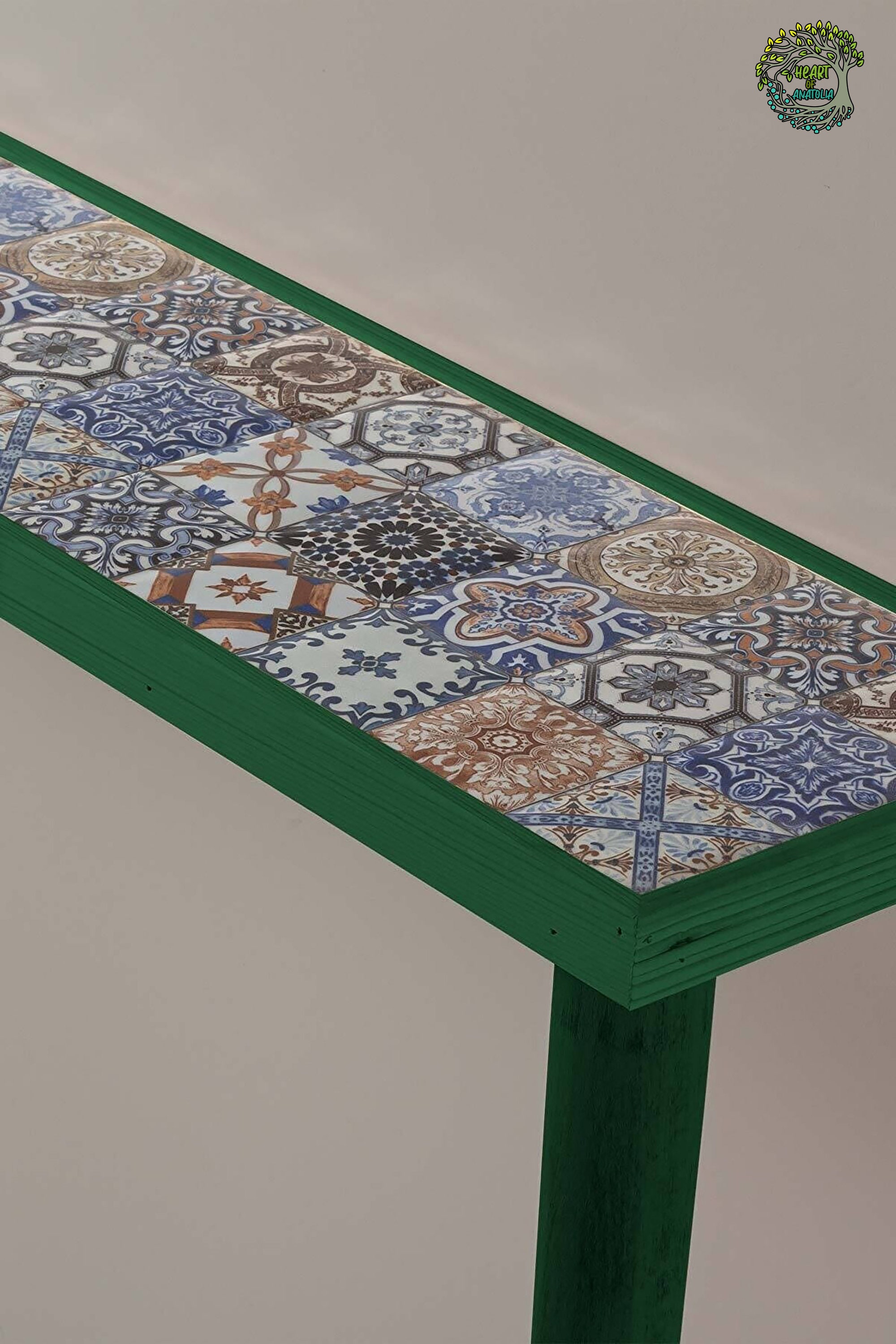 Bar End Table Handmade Wood & Stone Side Table Unique - Etsy