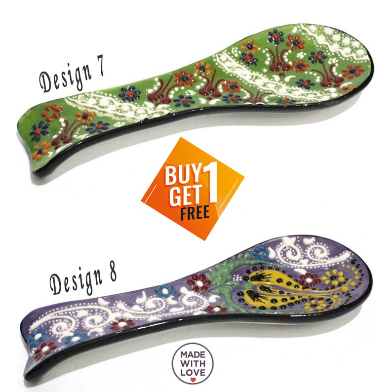 Spoon Rests for Kitchen Handmade Turkish Ceramic Pottery - Etsy