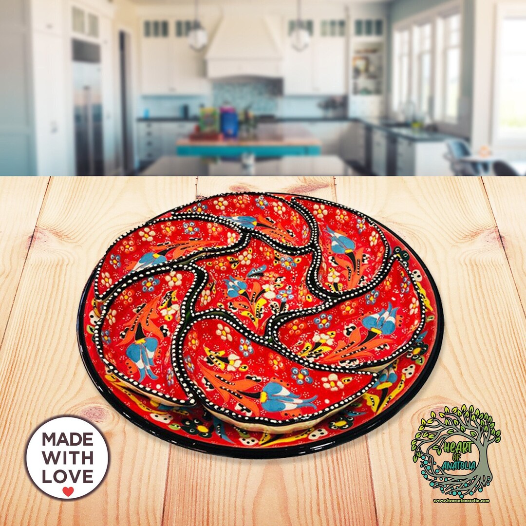 8 Pieces Ceramic Platter Bowl Tray | Breakfast Dinnerware Serving Set ...