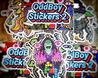 Oddboy Sticker Pack Gen 1, Pack of Five, Graffiti Sticker, Street Art ...